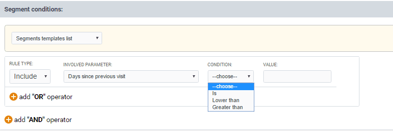 Setting up the segmentation - Omniconvert Knowledgebase