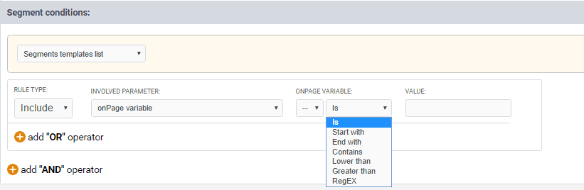 Setting up the segmentation - Omniconvert Knowledgebase