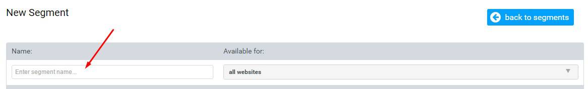 Setting up the segmentation - Omniconvert Knowledgebase