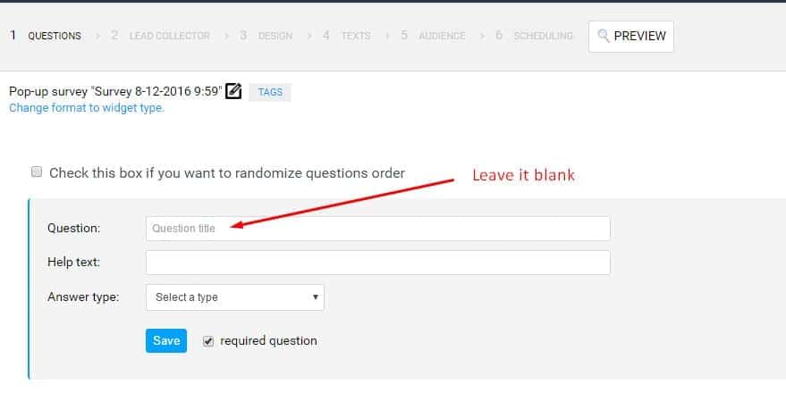 How to collect leads with Surveys - Omniconvert Knowledgebase