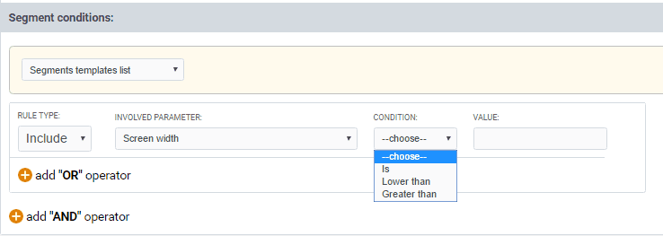 Setting up the segmentation - Omniconvert Knowledgebase
