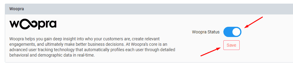 Integrate with Woopra - Omniconvert Knowledgebase