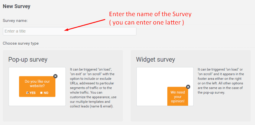 How to create a survey - Omniconvert Knowledgebase
