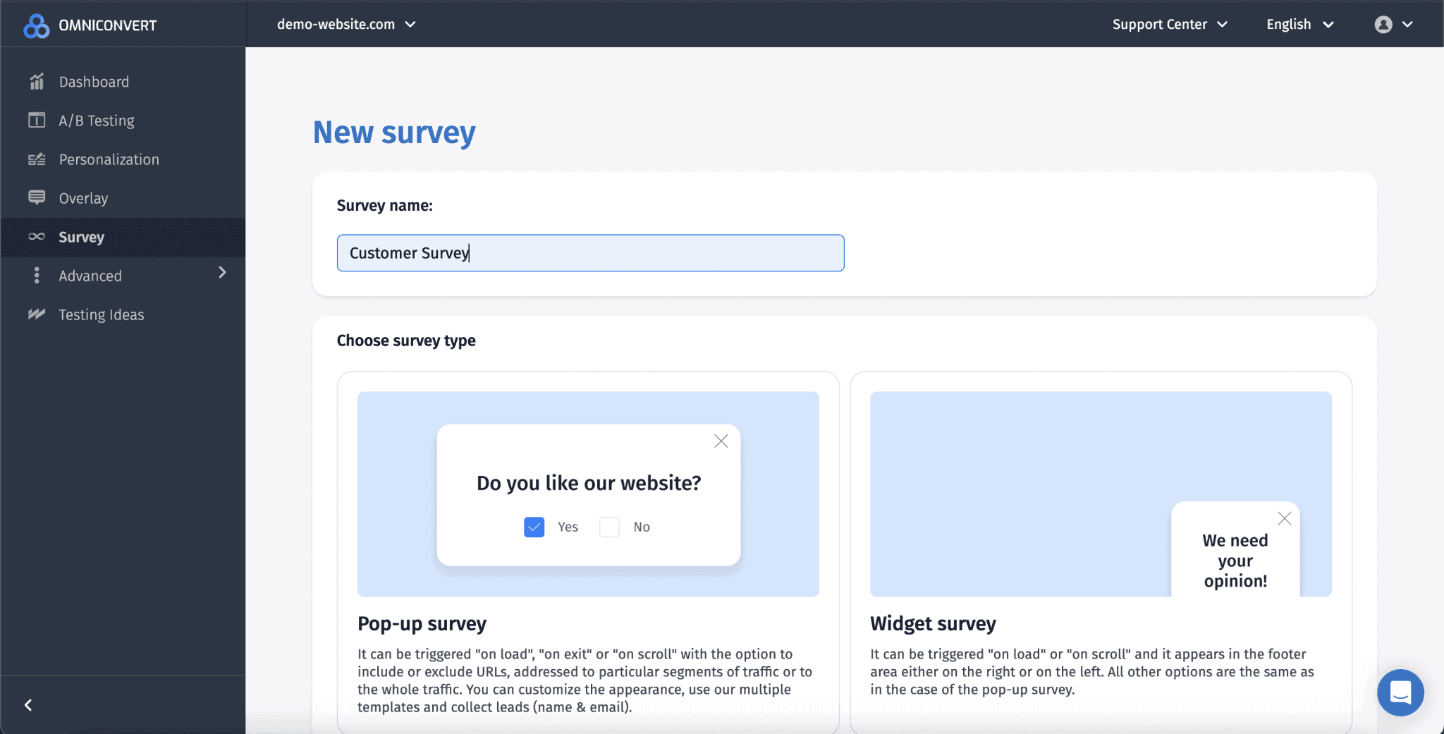 Key features of online survey tools - Omniconvert